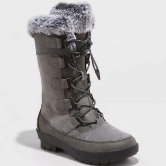 all in motion | Shoes | All In Motion Grey Alberta Boots | Poshmark